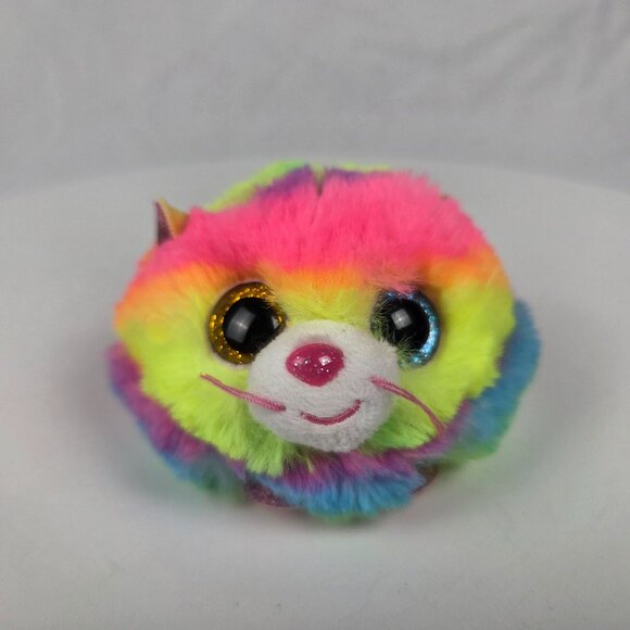Toys | Ty Puffies Gizmo Rainbow Cat 4 Stuffed Puff Ball Plush Toy 221 ...